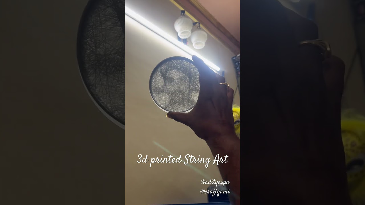 Unbelievable String Art with 3D Printing  #3dprinting #stringartcrafts #stringarttutorial #stringart