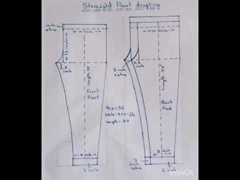 straight pant cutting