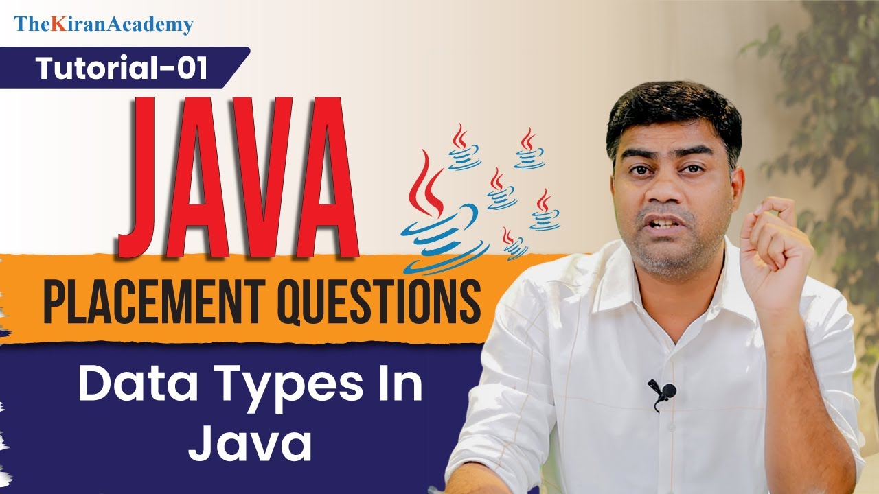 Java Interview Questions | Data Types In Java | Full Course | Tutorial #1