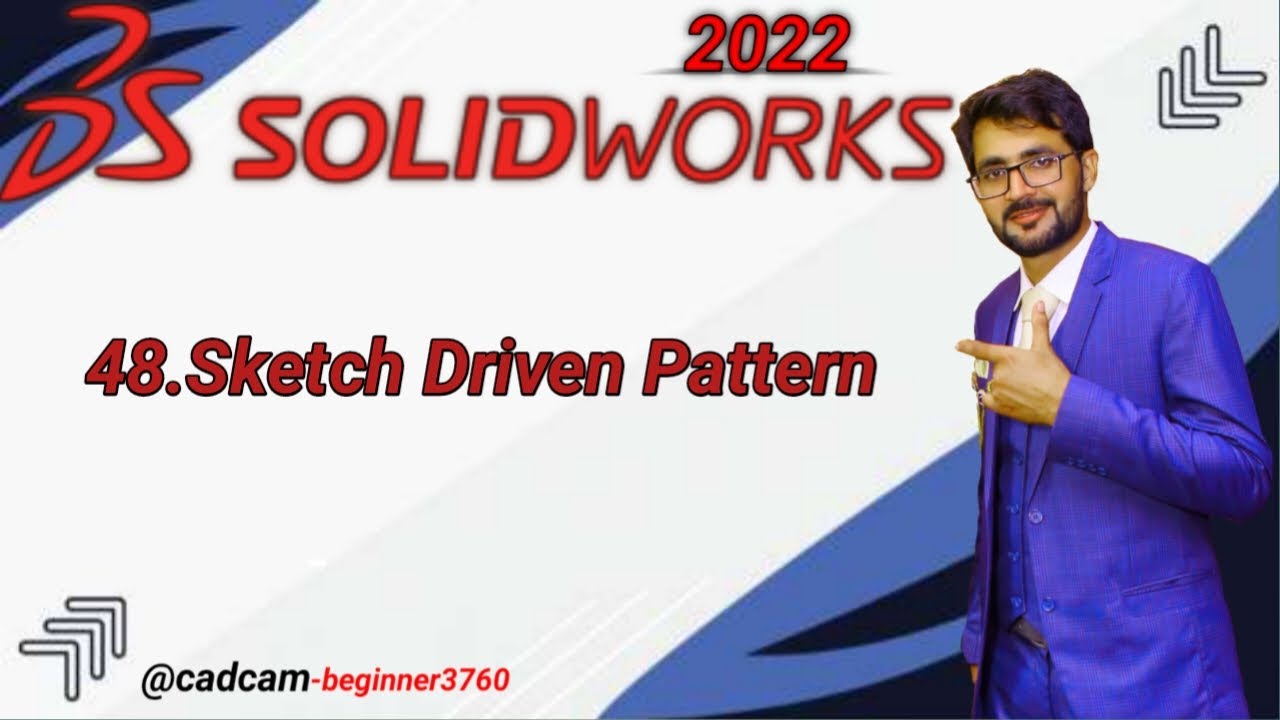 SolidWorks Tutorial in Urdu/Hindi 48.Sketch Driven Pattern