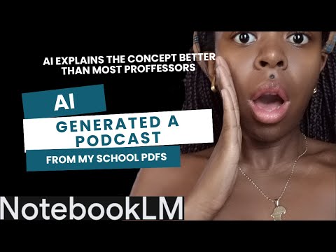 Generate a podcast from school pdf notes using AI: Google Notebook LM