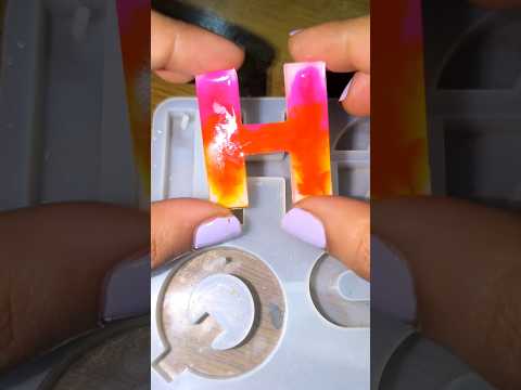 Resin Art letter H#resin#epoxy #art#trending #viralshorts #shorts #youtube