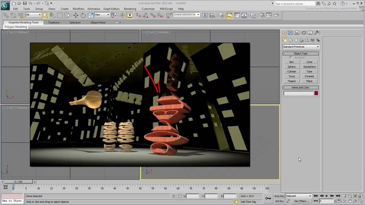 Animating Text in 3ds Max - Part 1 - Audio Animation Controller