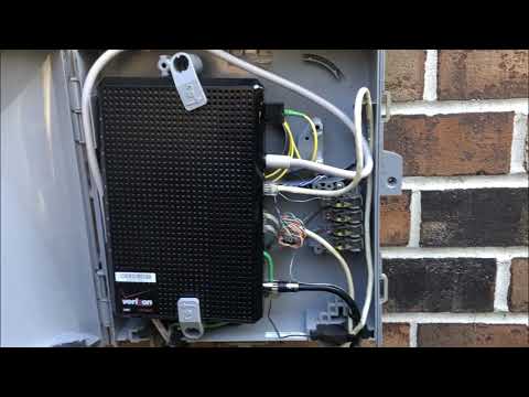 Inside A Verizon Fios Box (ONT-Demarc) (Speedtest)