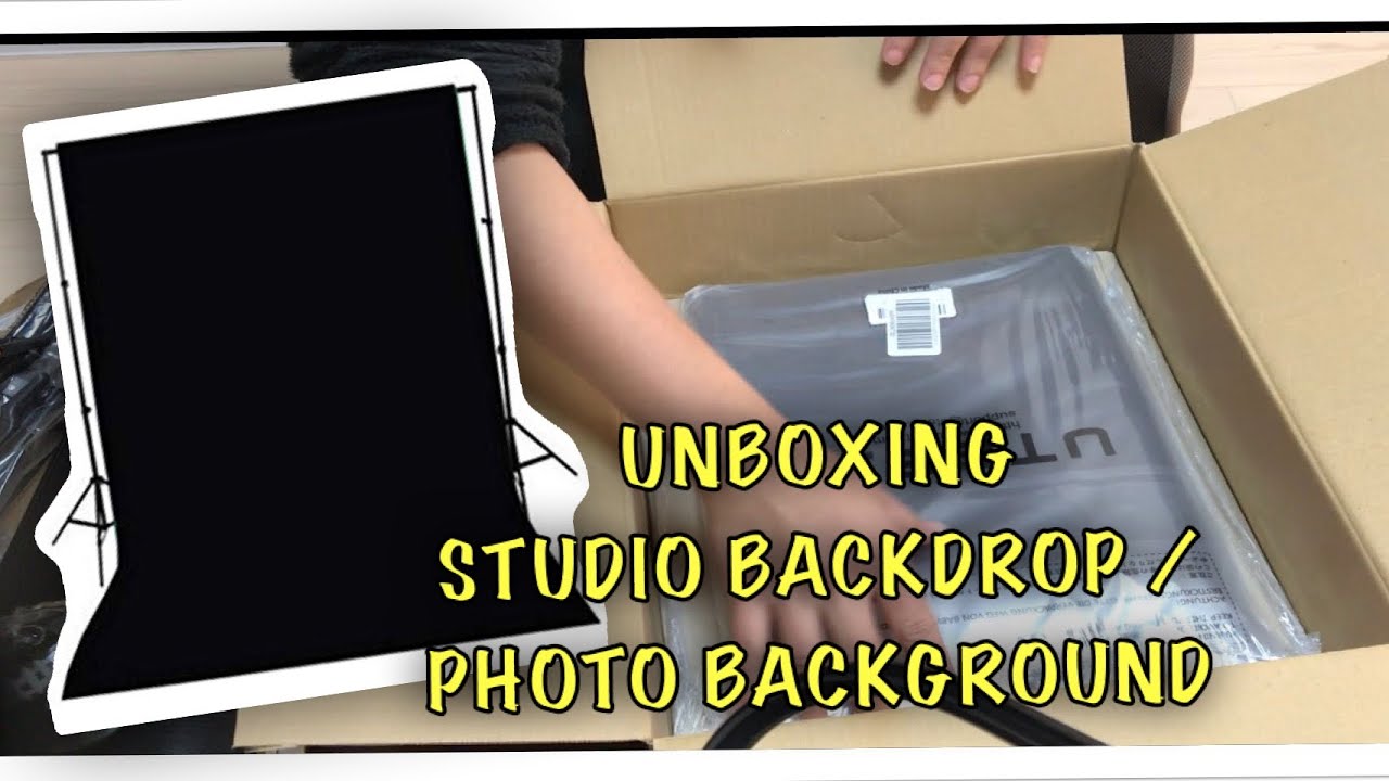 UNBOXING | STUDIO BACKDROP SET