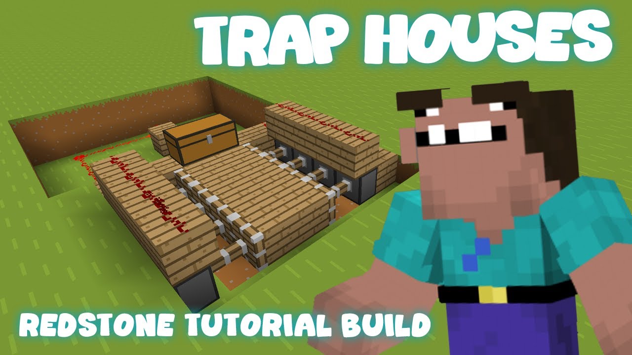 I Built A Deadly TNT and Deadfall Trap House in Minecraft