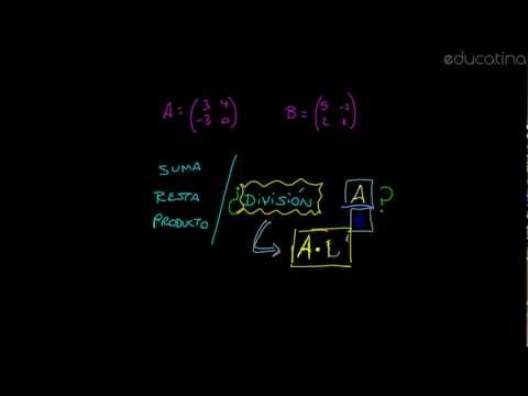 Educatina - ¿División de matrices?