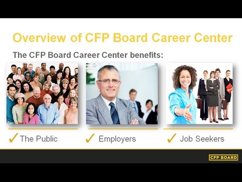 Overview of CFP Board's Career Center