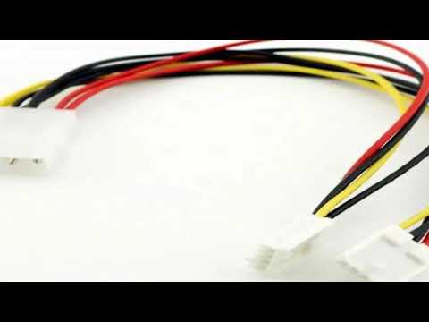 1pc 4 Pin Molex to Dual 4 Pin Floppy PC Power Y Splitter Adapter Connector Cable for Floppy Drive FD