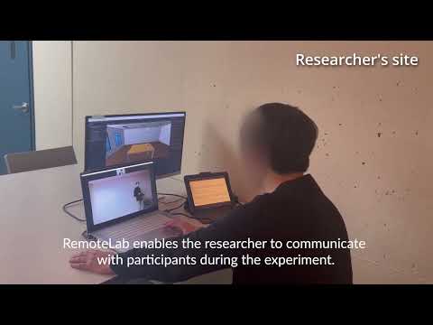 RemoteLab: Virtual Reality Remote study Tool Kit