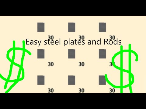How to get Infinite Steel Rods and Plates in Roblox Islands (very easy)