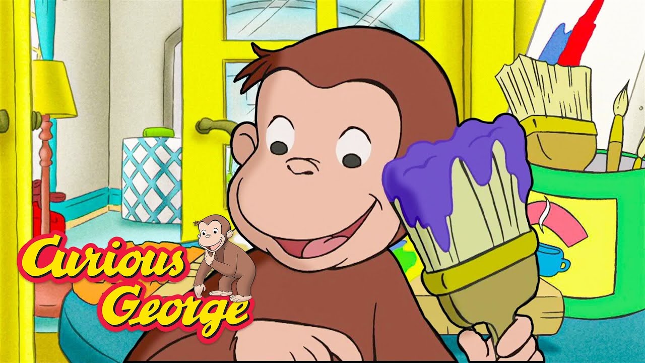 How Do You Mix Colours? 🐵 Curious George 🐵 Kids Cartoon 🐵 Kids Movies