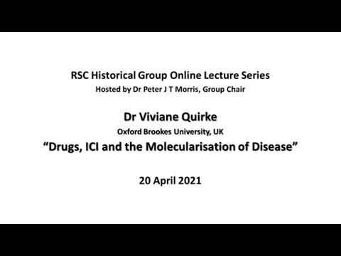 Viviane Quirke: Drugs, ICI and the molecularisation of disease