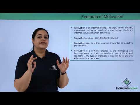 Class 12th – Features of Motivation | Business Studies | Tutorials Point