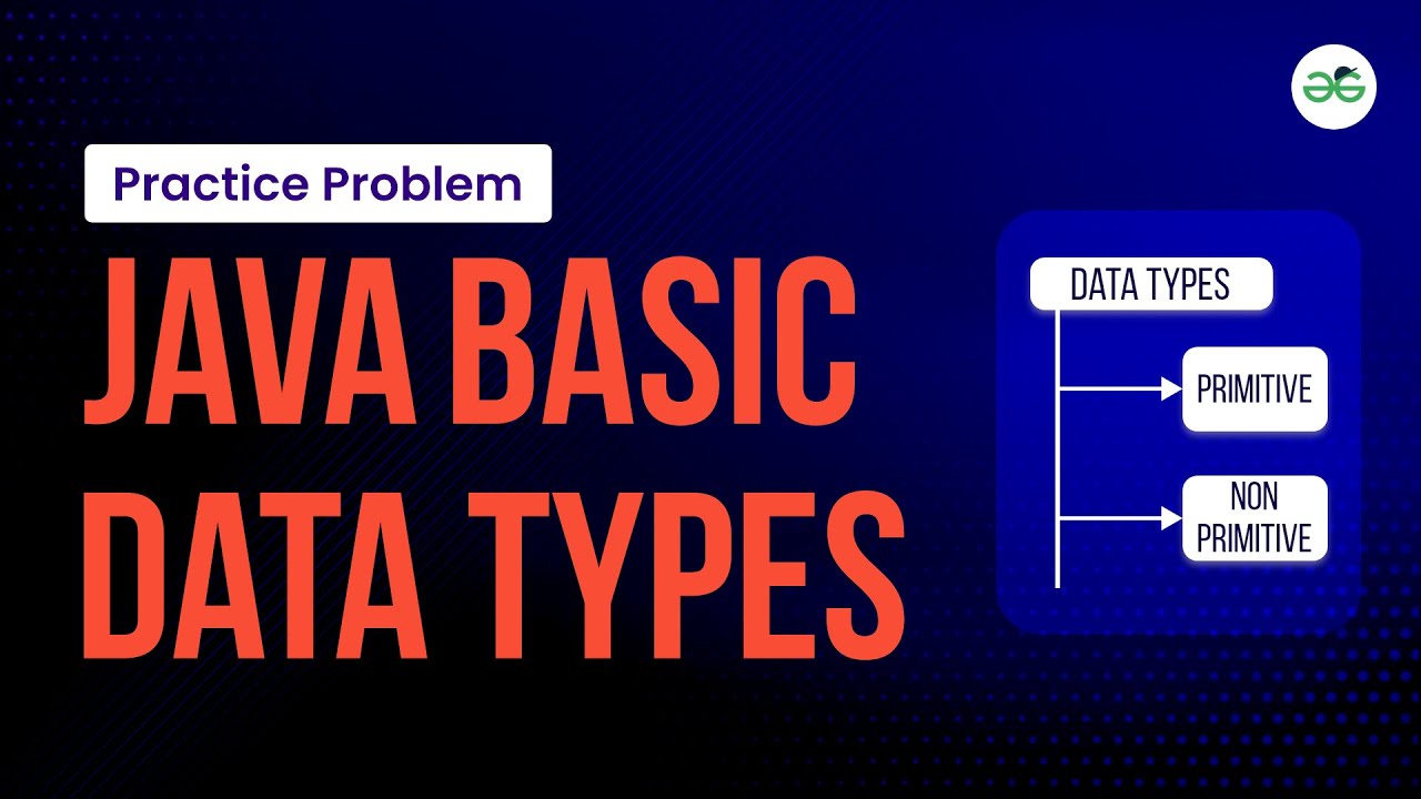 Java Basic Data Types | School Practice Problem | GeeksforGeeks School