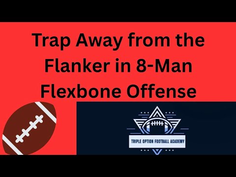 Trap Away from the Flanker in 8-Man Flexbone Offense