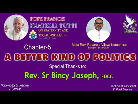 Fratelli tutti | Encyclical of Pope Francis | Audio formate in English |Chapter 5