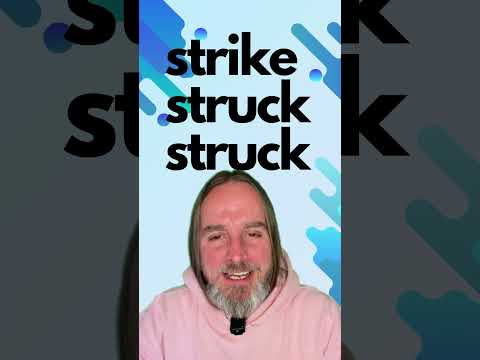 Conjugate with Svenglish! Strike struck struck #english #pronunciation #learnenglish
