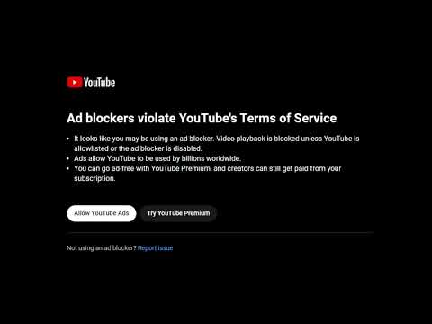 Ad blockers violate YouTube's Terms of Service