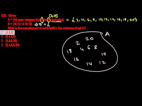 Complement of Set - Integrated Algebra 22