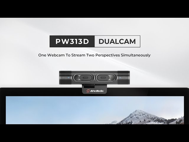 Avermedia DualCam PW313D Webcam Doble FullHD Negra | PcComponentes.com