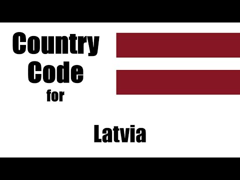 Latvia Dialing Code - Latvian Country Code - Telephone Area Codes in Latvia