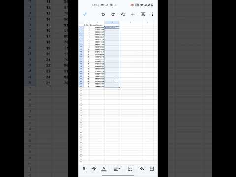 How to add country code with mobile number in excel/Google Sheet #shortvideo #shortfeed #googlesheet