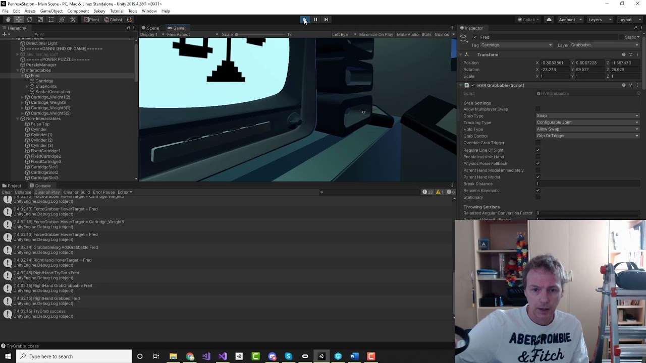 DevVlog 05 - Doing some Unity VR Debugging