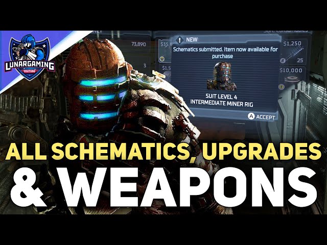 All RIG suit upgrade schematic locations in Dead Space remake