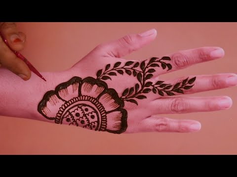 Latest Floral Arabic Mehndi Design For Hands | Simple Attractive Back Hand Mehndi Design | Mehndi