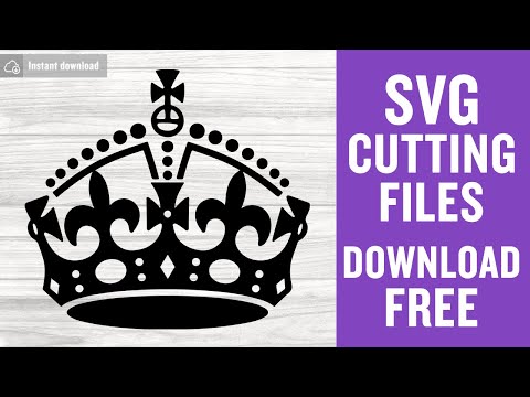 Keep Calm Crown Svg Free Cut File for Cricut