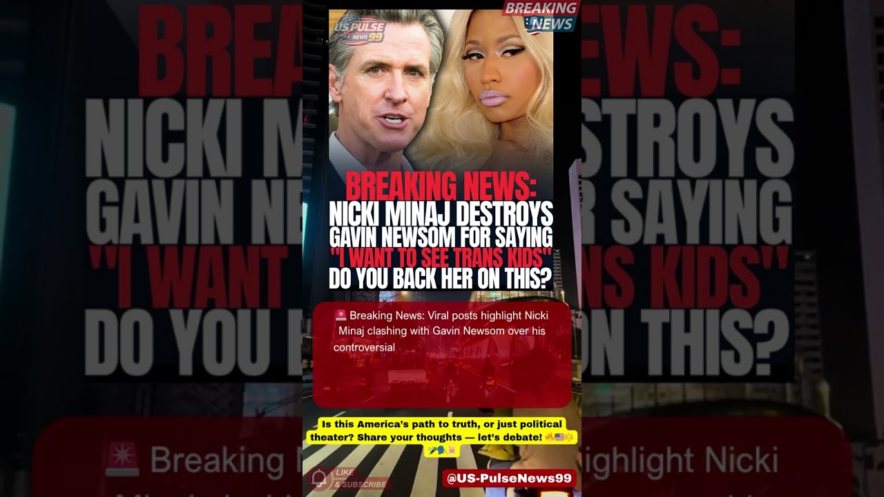 🔥Breaking news USA Nicki Minaj vs Gavin Newsom! #BreakingNews #USPolitics #Shorts