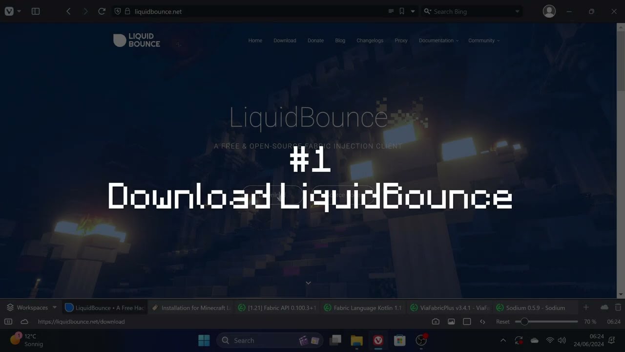 HOW TO INSTALL LIQUIDBOUNCE FOR MINECRAFT 1.21 (Manual Installation)