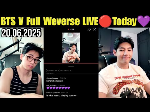 [ENG SUB] BTS V Full Weverse LIVE Today 🔴 BTS V Weverse LIVE Today 🔴 Taehyung Weverse LIVE Today 💜