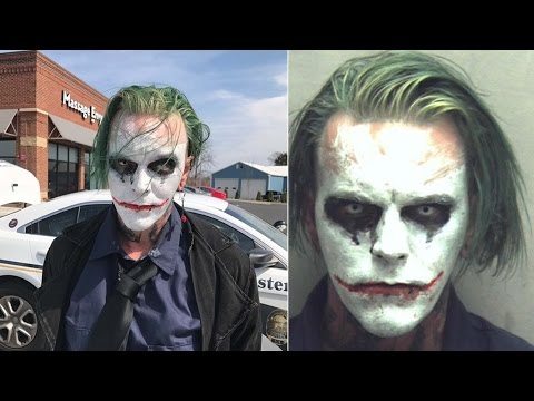Joker cosplayer arrested for his mask, not the sword; Horror weightlifting injury - 03/27/2017