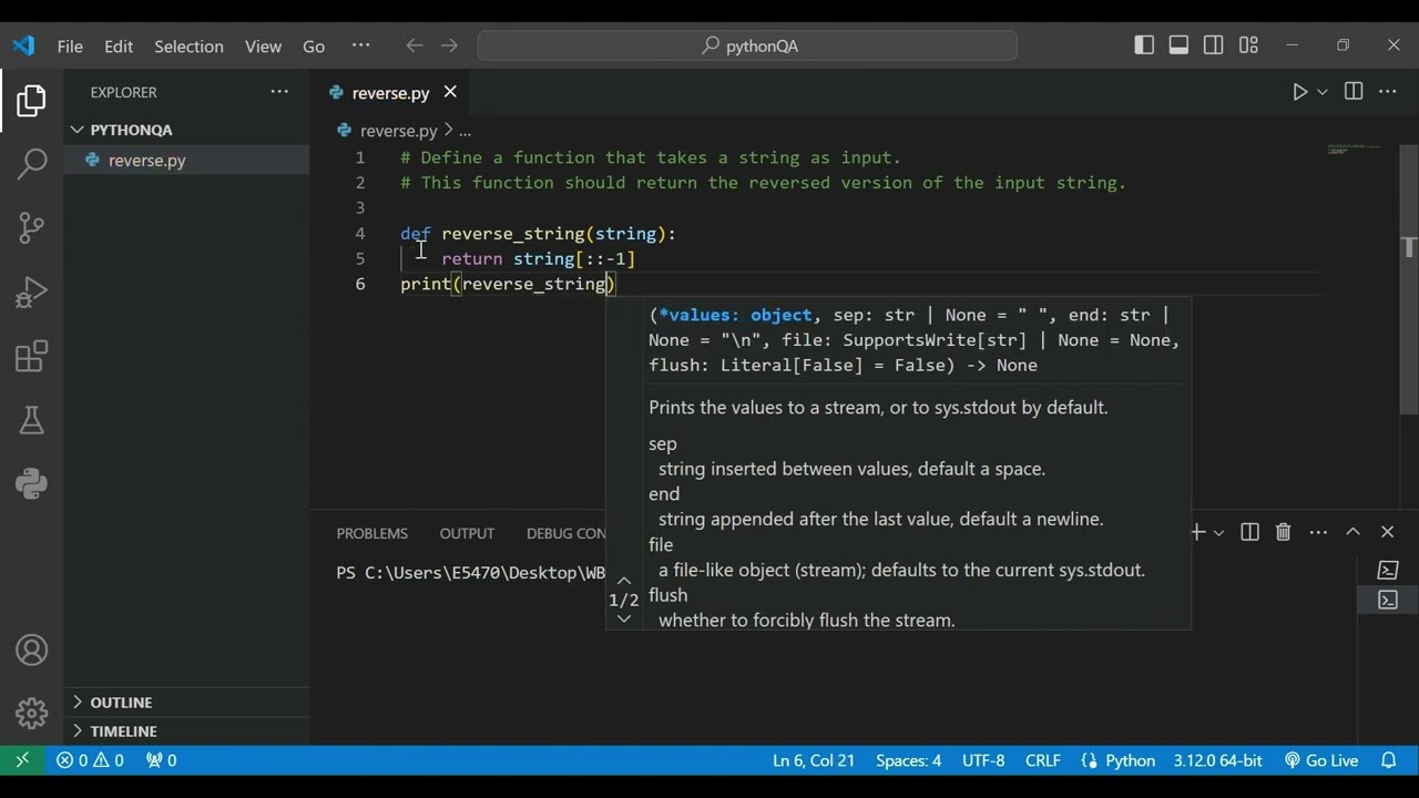 Reverse a string in Python
