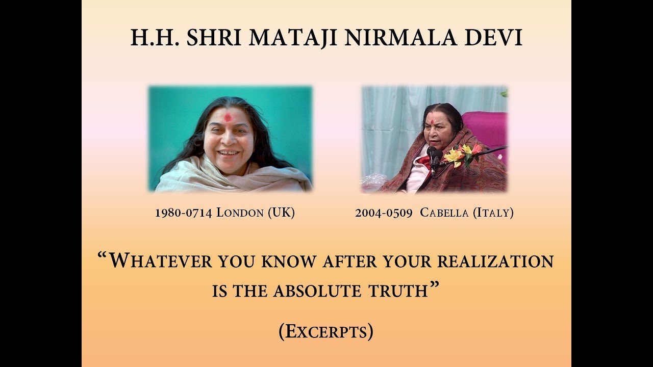 (Sahaja Yoga) “Whatever you know after your Realization is the absolute truth” (Subtitles)