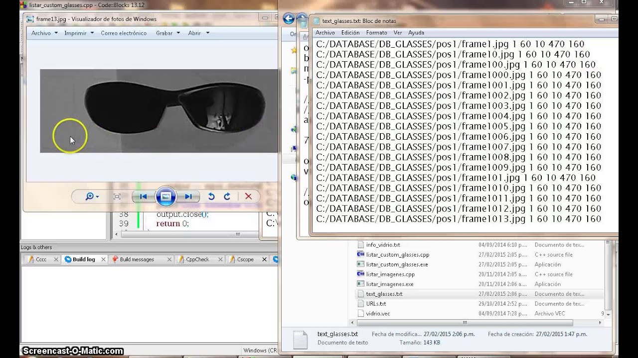 OpenCV Training Cascaded Classifier