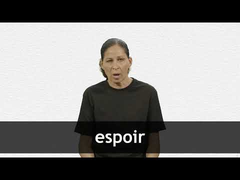 English Translation of “ESPOIR” | Collins French-English Dictionary