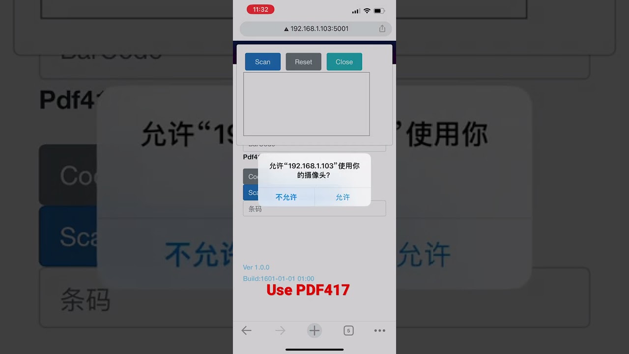 ZXingBlazor decode PDF417 format