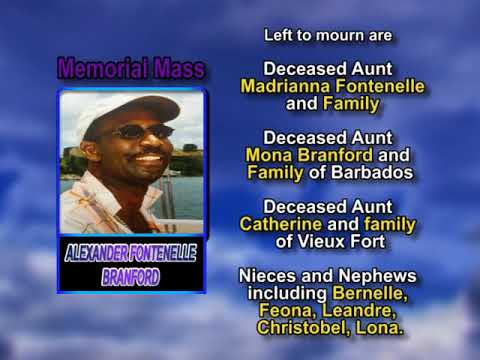 ALEXANDER FONTENELLE BRANFORD memorial mass 3
