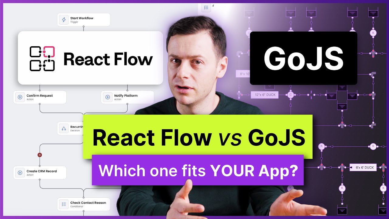 GoJS vs React Flow: Pros, cons, and when to use each?