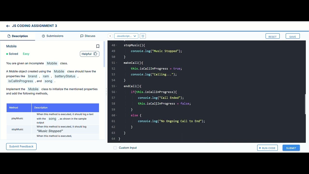 JS Coding Assignment 3 | 2025 | #javascript #learning #coding