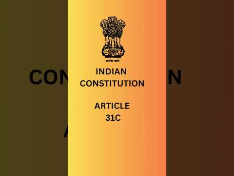 article 31c | indian constitution | clat | llb | llm | yt shorts