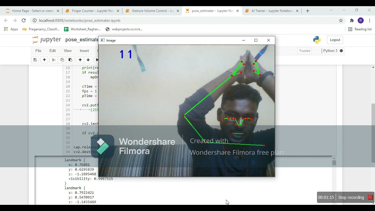 Pose Estimation Realtime using CPU | Computer Vision | OpenCV Python