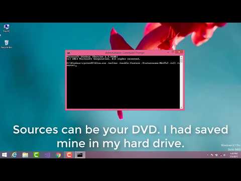 How to install .Net framework 3.5 offline using cmd (Command Prompt) in Windows 8/8.1/10