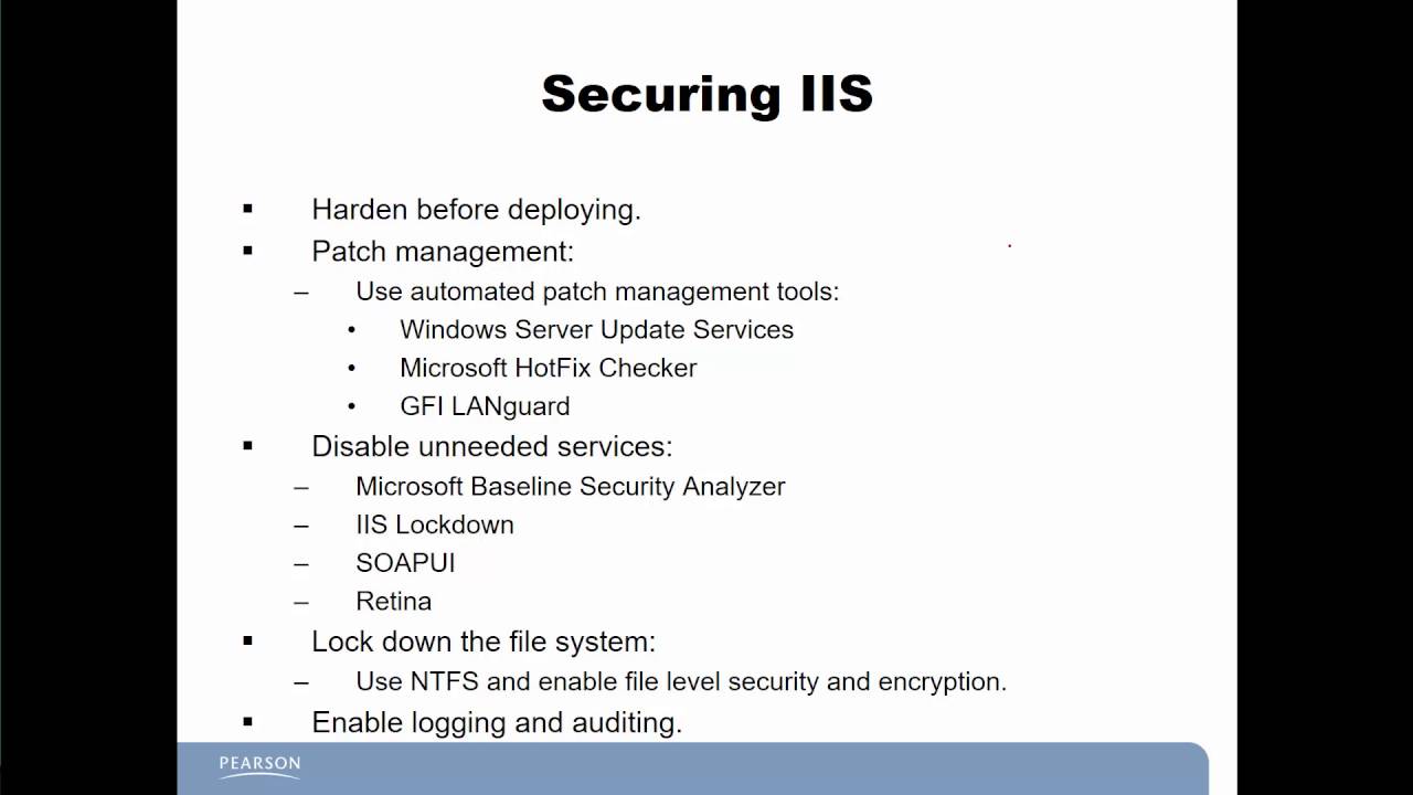 Chapter 8 – Web Servers and Database