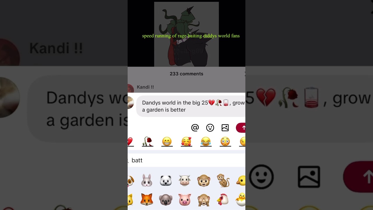 Rage baiting the dandy’s world fandom 🍏 #ragebait #funny #speedrun #recommended #raged