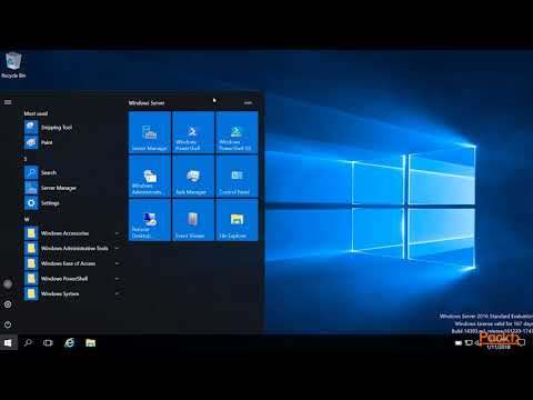 Learn Getting Familiar with Windows Server 2016 Administration The Start Menu and Taskbar ...