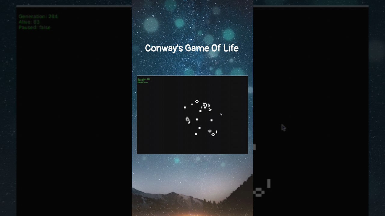 Conway's Game Of Life implementation in Java and JavaFX. #java #javafx #coding #gamedev